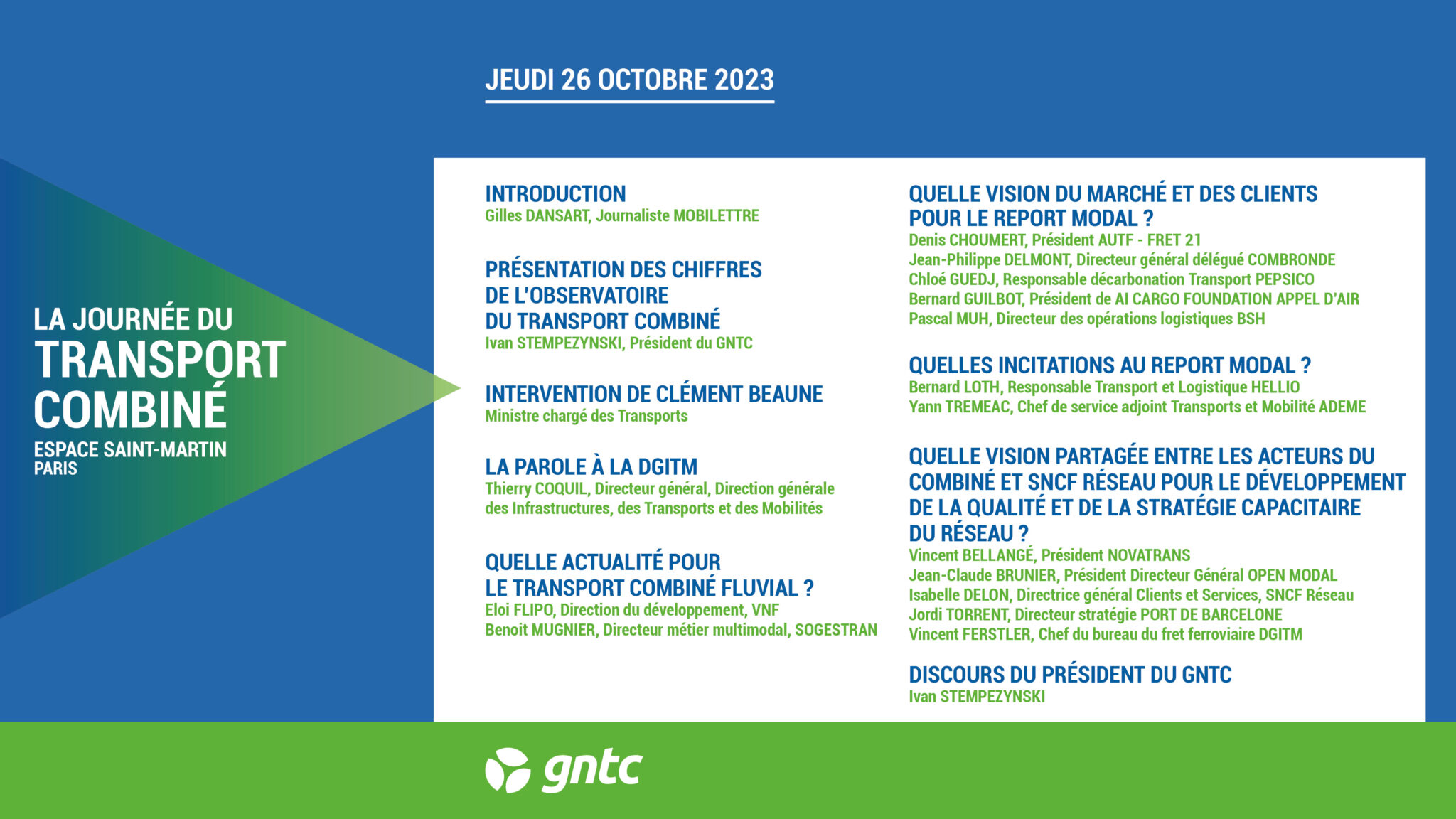 Journée du transport combiné – 26/10/2023 – GNTC | Groupement National des Transports Combinés